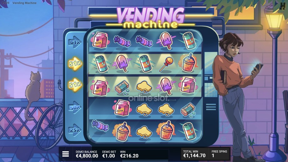 Vending Machine Slot | Info, Review + Play Demo | Hacksaw