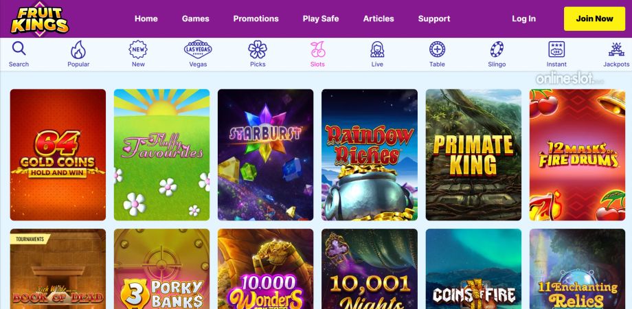 Fruit Kings Casino Review | 100% up to £50 + 20 Free Spins
